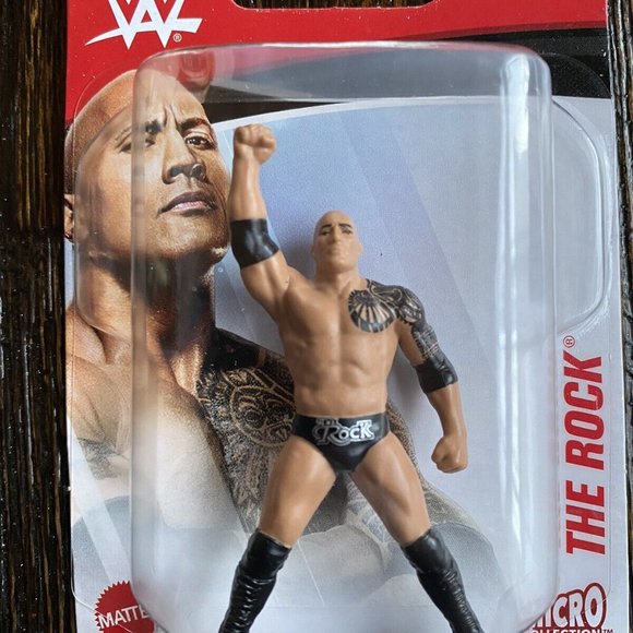 Toys | Wwe The Rock Dwayne Johnson Micro Collection Action Mini Figure ...